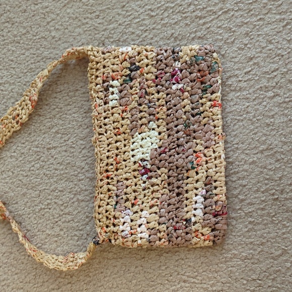 Bags | Crossbody Crochet Plarn Bag | Poshmark